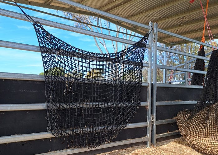 Hay-Stay Hanging Knotless Hay Net – Aussie Grazers