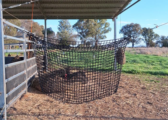 Hay-Stay Hanging Knotless Hay Net – Aussie Grazers